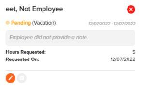 Paid Time Off Calendar